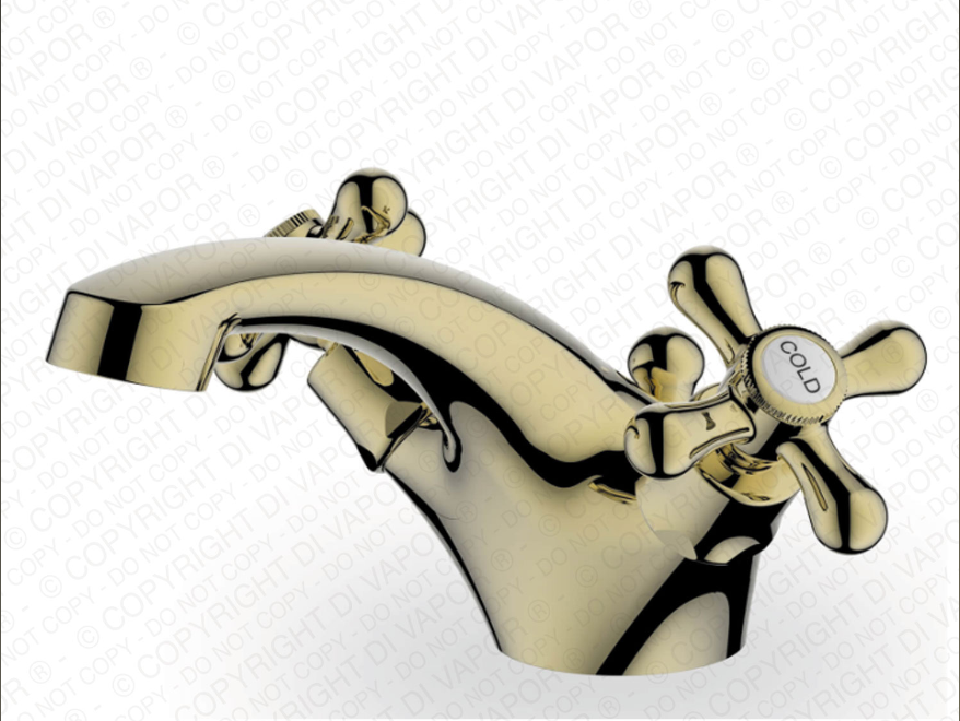 Gordale Mono Basin Mixer Tap - Gold — Wise Bathrooms