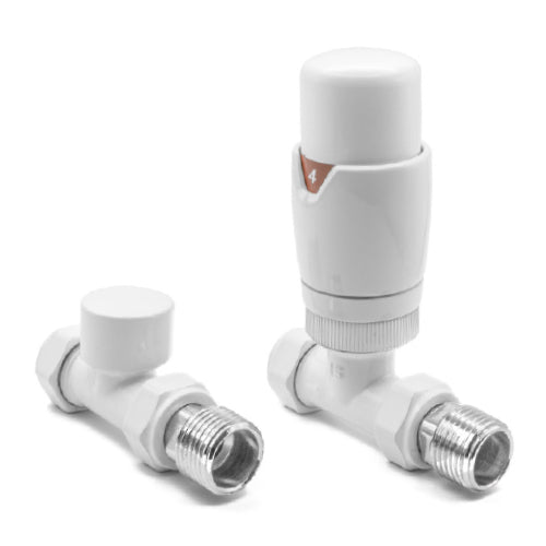MODAL TRV Straight White Valve — Wise Bathrooms