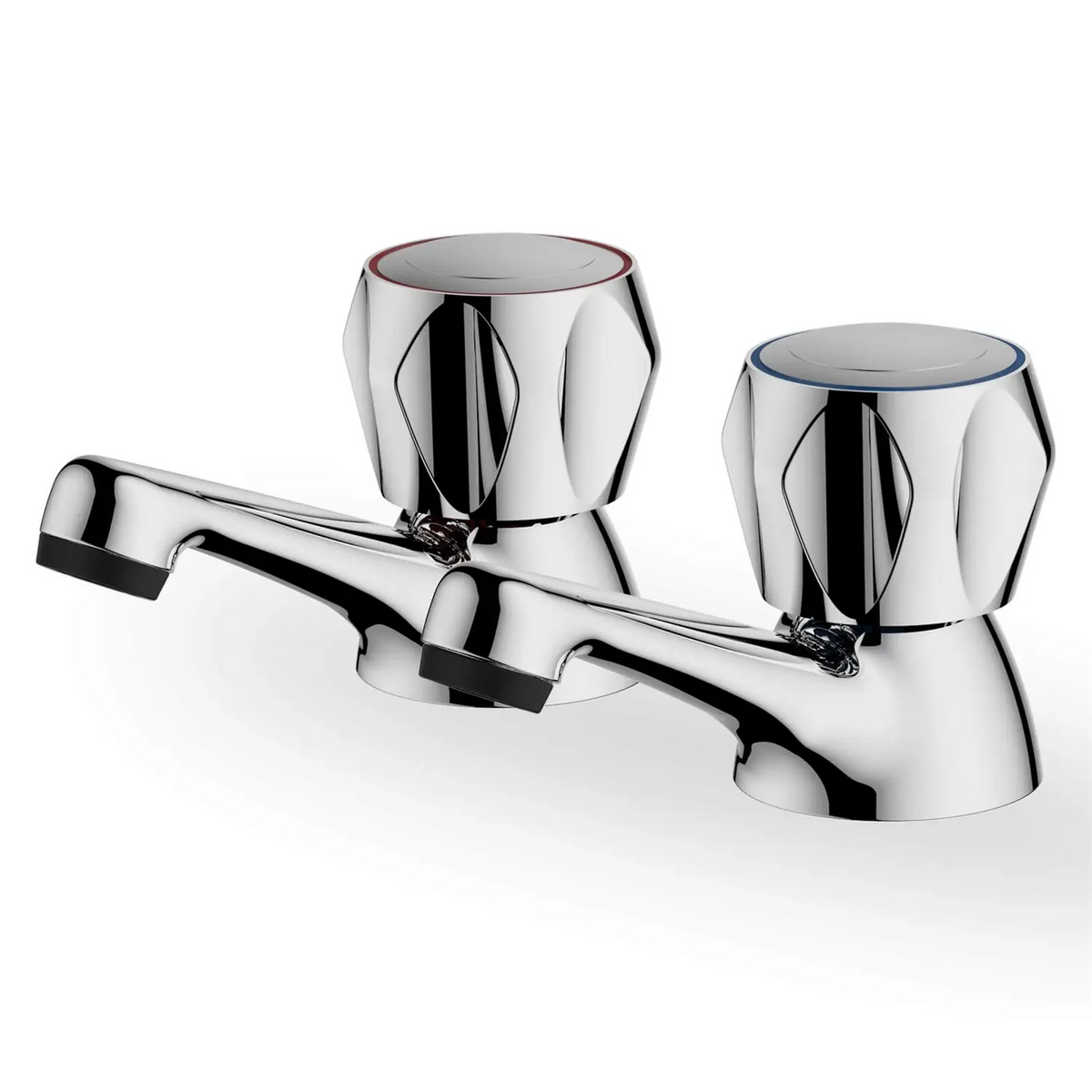 Talisker Classic Bath Pillar Taps - Chrome — Wise Bathrooms