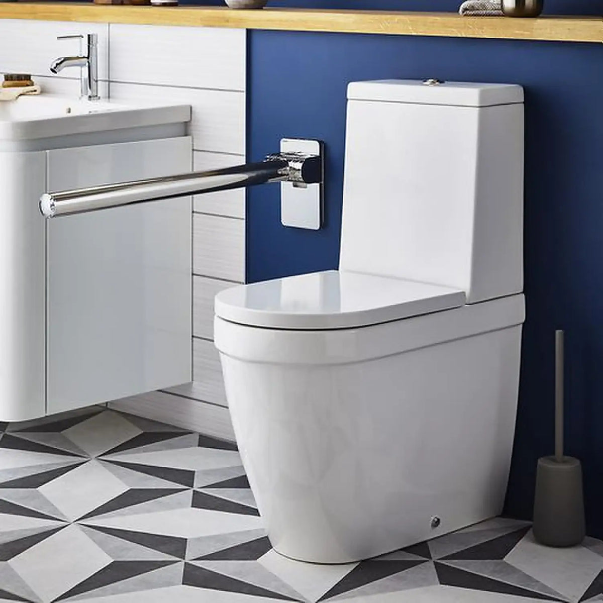 Ensure Fold Up Grab Rail — Wise Bathrooms