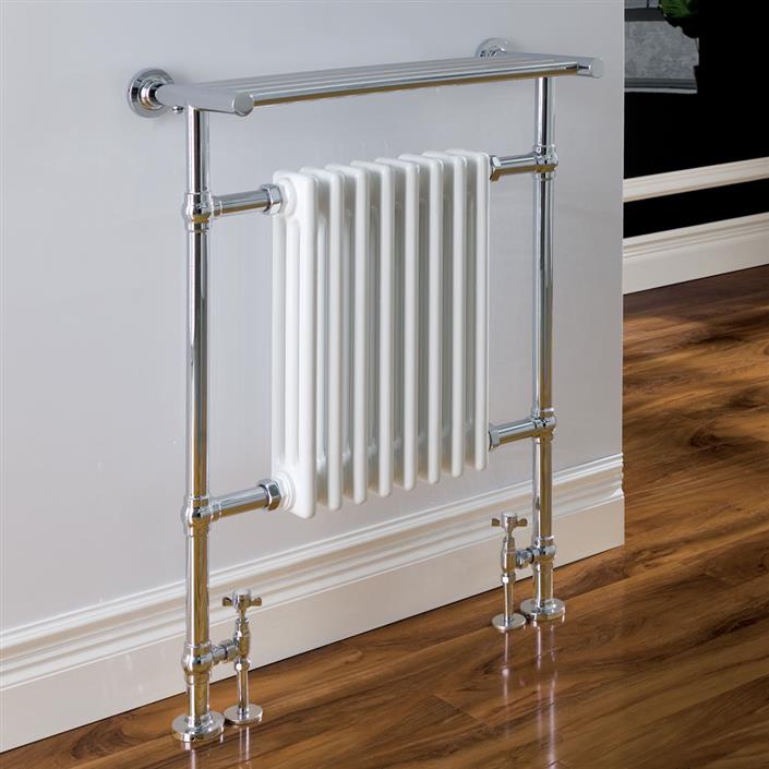 Leadon Chrome Traditional Radiator 940 x 700mm — Wise Bathrooms