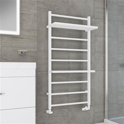 Launton Matt White Towel Radiator 1200 x 500mm — Wise Bathrooms