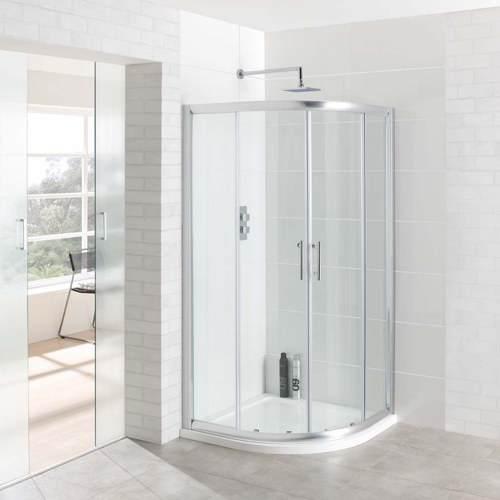 Vantage Chrome Quadrant 6mm Shower Enclosure 800mm — Wise Bathrooms