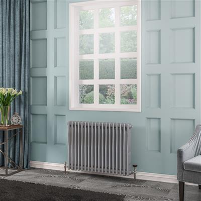 Rivassa Chrome Three Column Traditional Radiator 600 x 833mm — Wise ...