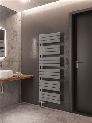 Helmsley Matt Grey Towel Radiator 1640 x 500mm — Wise Bathrooms