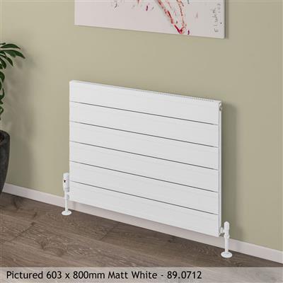 Berkeley Matt White Horizontal Aluminium Radiator 600 x 2000mm — Wise ...