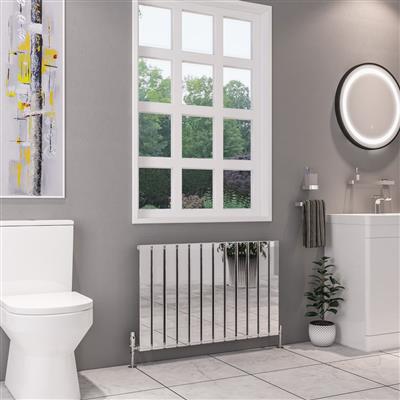 Deddington Chrome Horizontal Radiator 600 x 790mm — Wise Bathrooms