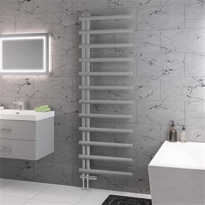 Marlow E-Style Matt Grey Towel Radiator 1750 x 500mm — Wise Bathrooms
