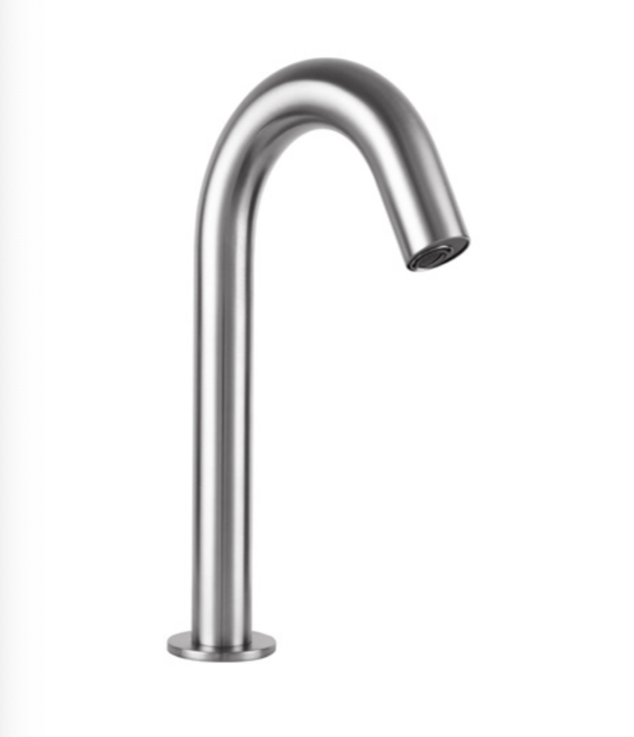 JTP Sensor Stainless Steel Deck Mounted Basin Mixer — Wise Bathrooms