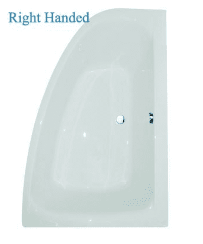 Cloud Acrylic Bath 1500 x 1000mm RH — Wise Bathrooms