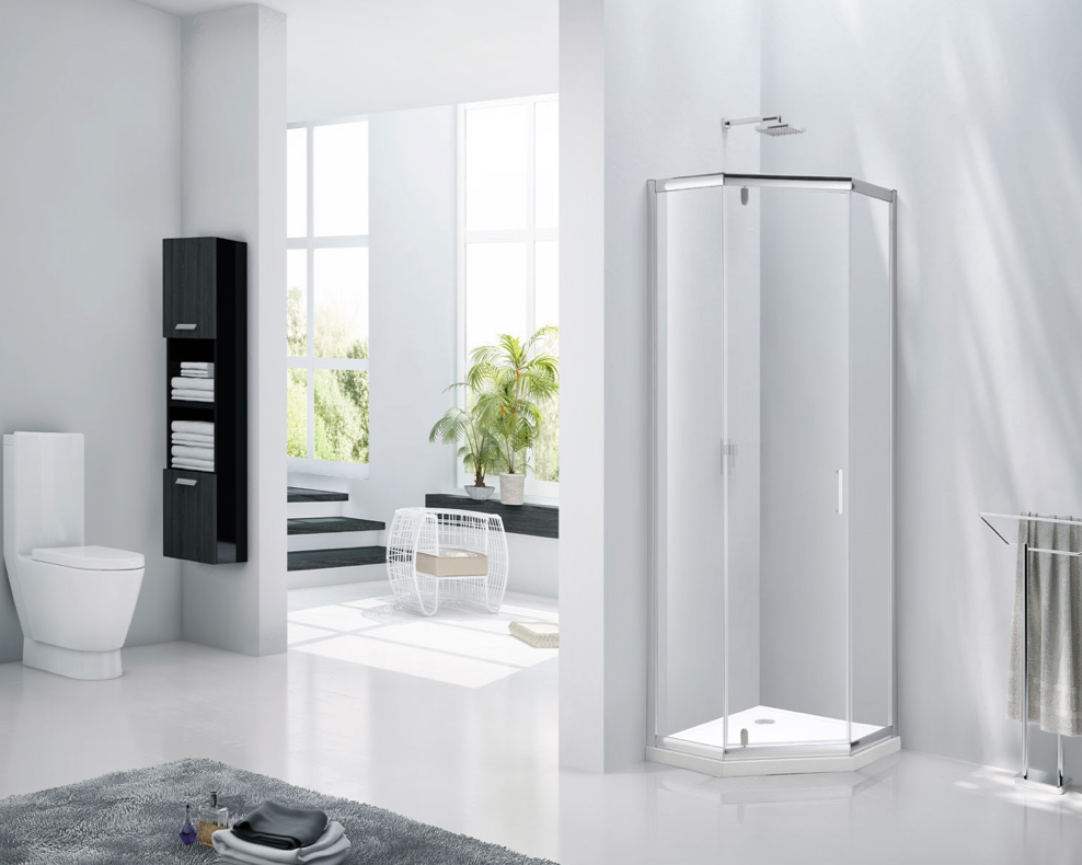 Purity Pentagonal Shower Enclosure 1000mm — Wise Bathrooms